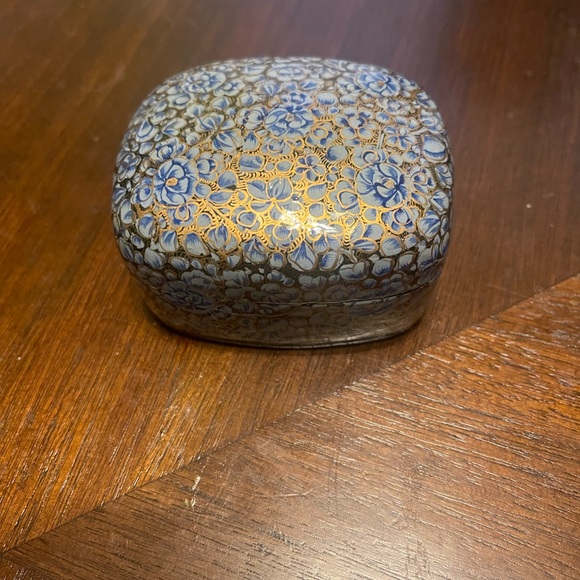 Other | Vintage Kashmiri Box Paper Mache Indian Trinket Holder | Poshmark